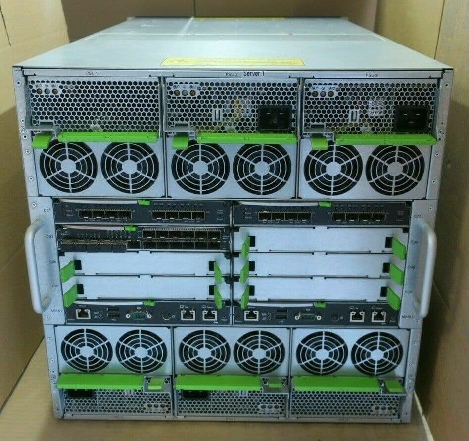 Fujitsu Primergy BX900 S2 Blade Chassis 18-Slot 8x BX924 S4 CTO Server ...