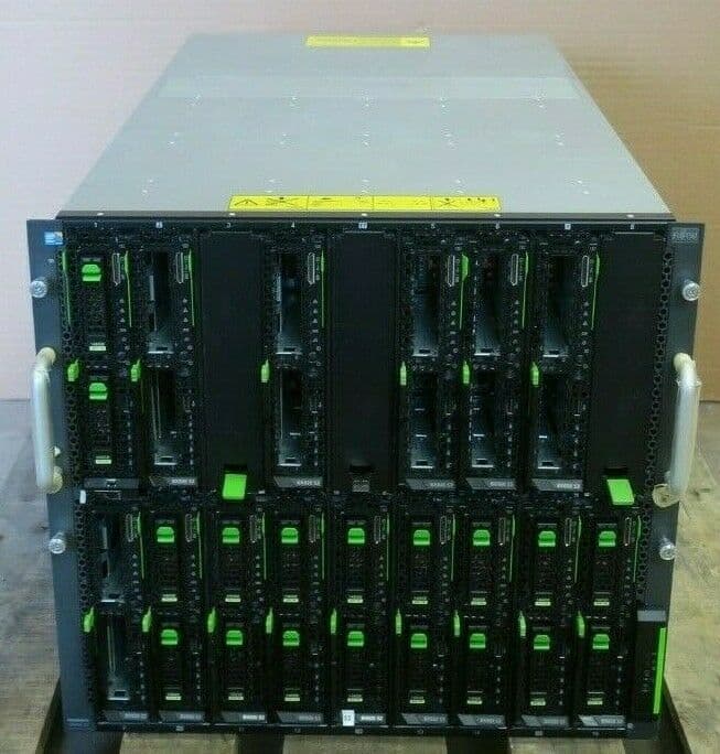 Fujitsu Primergy BX900 S2 Blade Chassis 2x BX920 S2 13x BX920 S3 Blade ...
