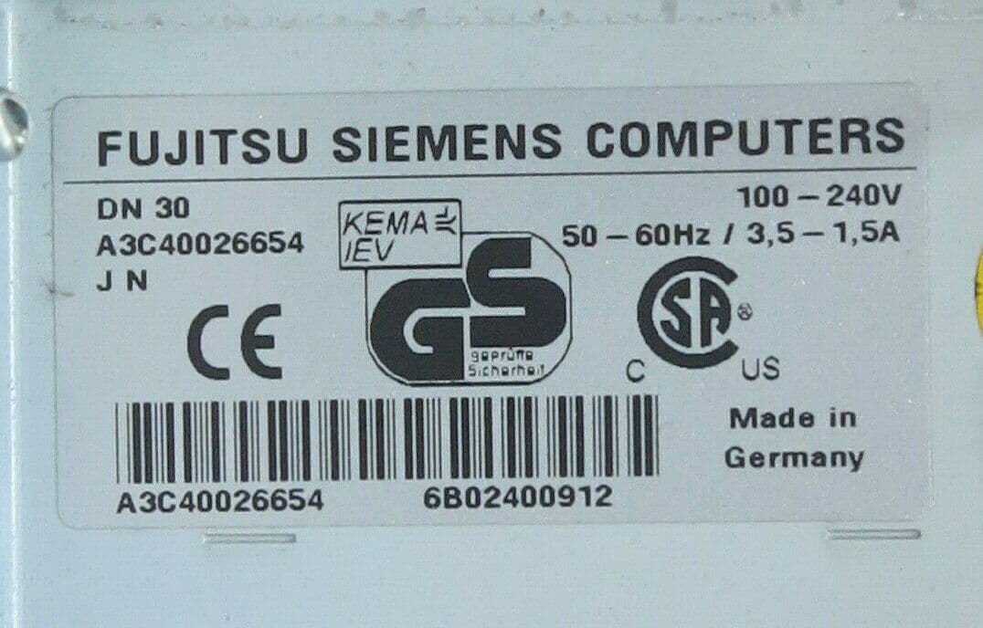 Fujitsu Primergy DN30 - 14-Bay SCSI Storage Sub-System Array 500W PSU