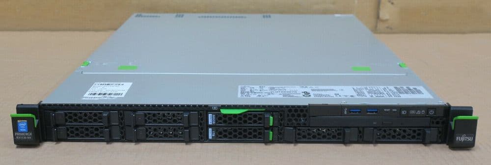 Fujitsu Primergy RX1330 M1 Quad-Core E3-1231v3 8GB Ram 4x 2 5" Bay 1U ...