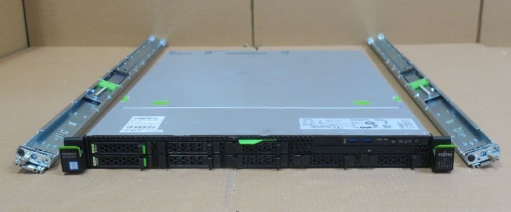 Fujitsu Primergy RX1330 M4 4C E-2134 16GB Ram 2x 600GB HDD 4x 2 5" Bay ...