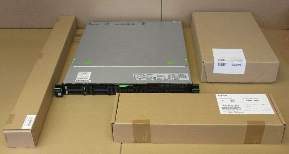 Fujitsu Primergy RX1330 M4 Intel 4C i3-8100 16GB 2x600GB SAS HDDs 1U ...