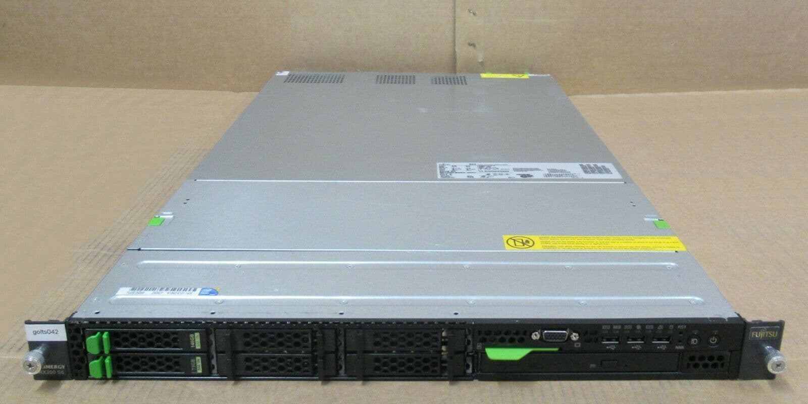 Fujitsu Primergy RX200 S6 1x 6C X5650 2 66GHz 8GB Ram 219GB HDD RAID 1U ...