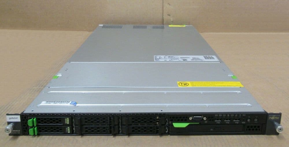 Fujitsu Primergy RX200 S6 1x 6C X5650 2 66GHz 8GB Ram 373GB HDD RAID 1U ...