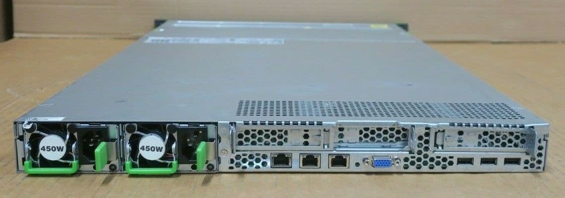 Fujitsu Primergy RX200 S7 2x 6C E5-2640 2 5GHz 16GB Ram 4x 2 5" Bay 1U ...
