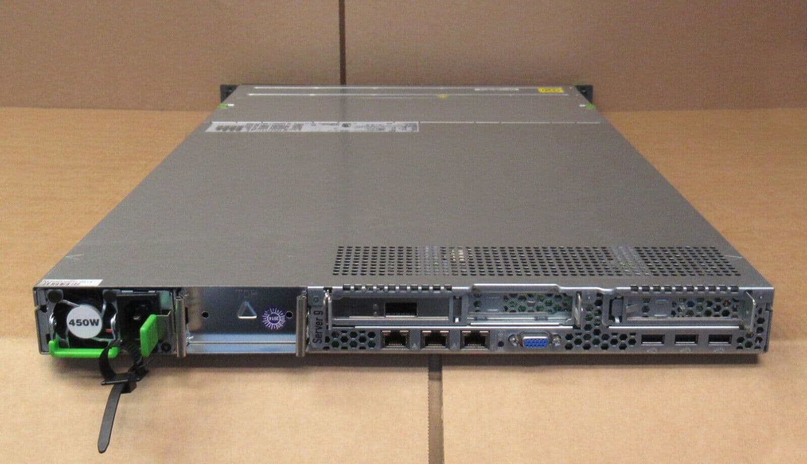 Fujitsu Primergy RX200 S8 2x 10C E5-2670v2 2 50GHz 16GB Ram Bay 1U Server