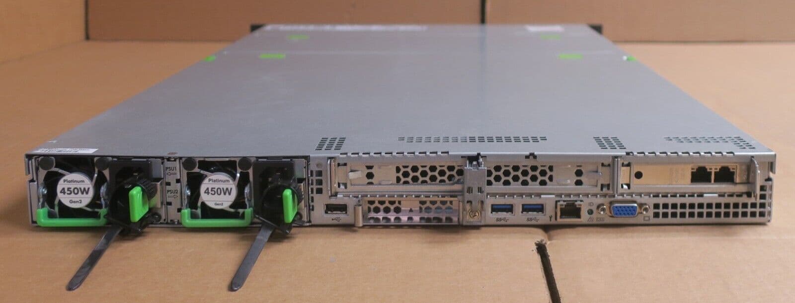 Fujitsu Primergy RX2510 M2 2x 8C E5-2620v4 128GB Ram 4x 3 5" Bay 1U ...