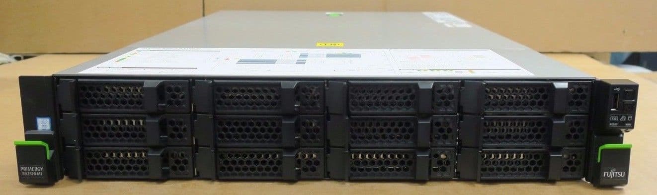 Fujitsu Primergy RX2520 M1 E5-2407 v2 8x 2 5" Bay 4GB Ram 2x PSU Rack ...