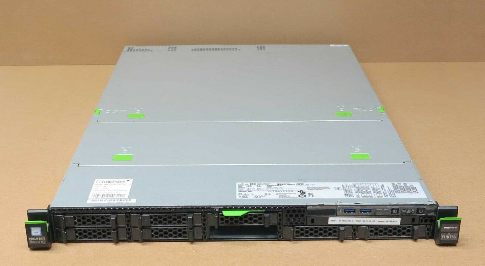 Fujitsu Primergy RX2530 M1 4 Bay Rackmount 1U Server 2x 450W PSU ...