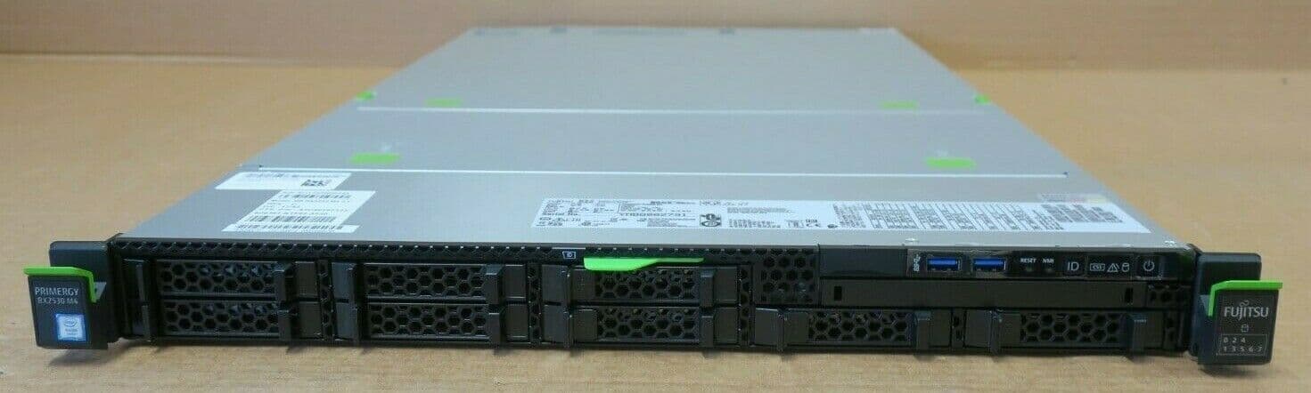 Fujitsu Primergy RX2530 M4 No CPU/HDD/PSU 32GB Ram 4x 2 5" Bay 1U Rack ...