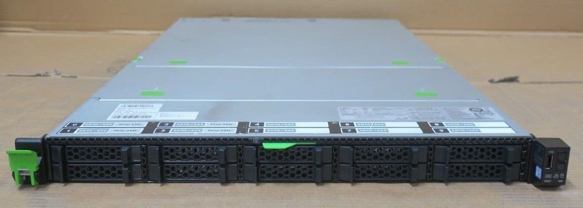 Fujitsu Primergy RX2530 M5 10-Bay CTO 1U Server 4 x 2 5" PCIe SSD 6 x ...