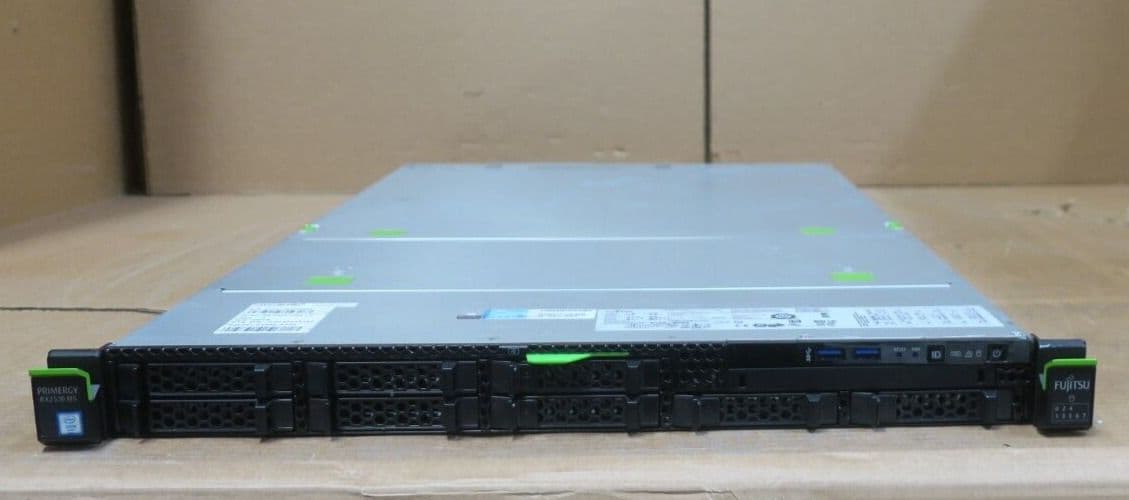 Fujitsu Primergy RX2530 M5 2x 10C Gold 5215 288GB RAM 4x 2 5" Bay 1U ...