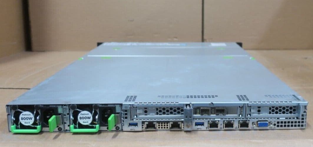 Fujitsu Primergy RX2530 M5 2x 10C Gold 5215 288GB RAM 4x 2 5" Bay 1U ...