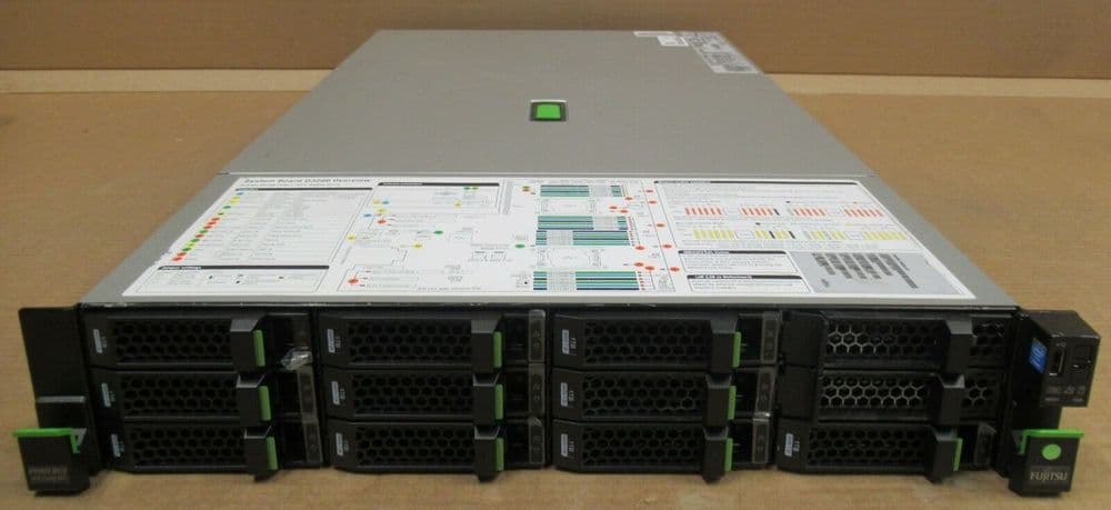 Fujitsu Primergy RX2540 M1 2x 6-Core E5-2620v3 2 4GHz 128GB 10TB HDD 1U ...