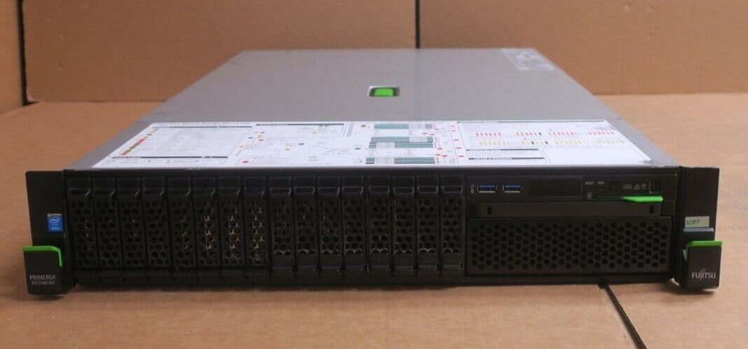 Fujitsu Primergy RX2540 M1 2x 6C E5-2620v3 128GB RAM 8x 2 5" SAS Bay Server