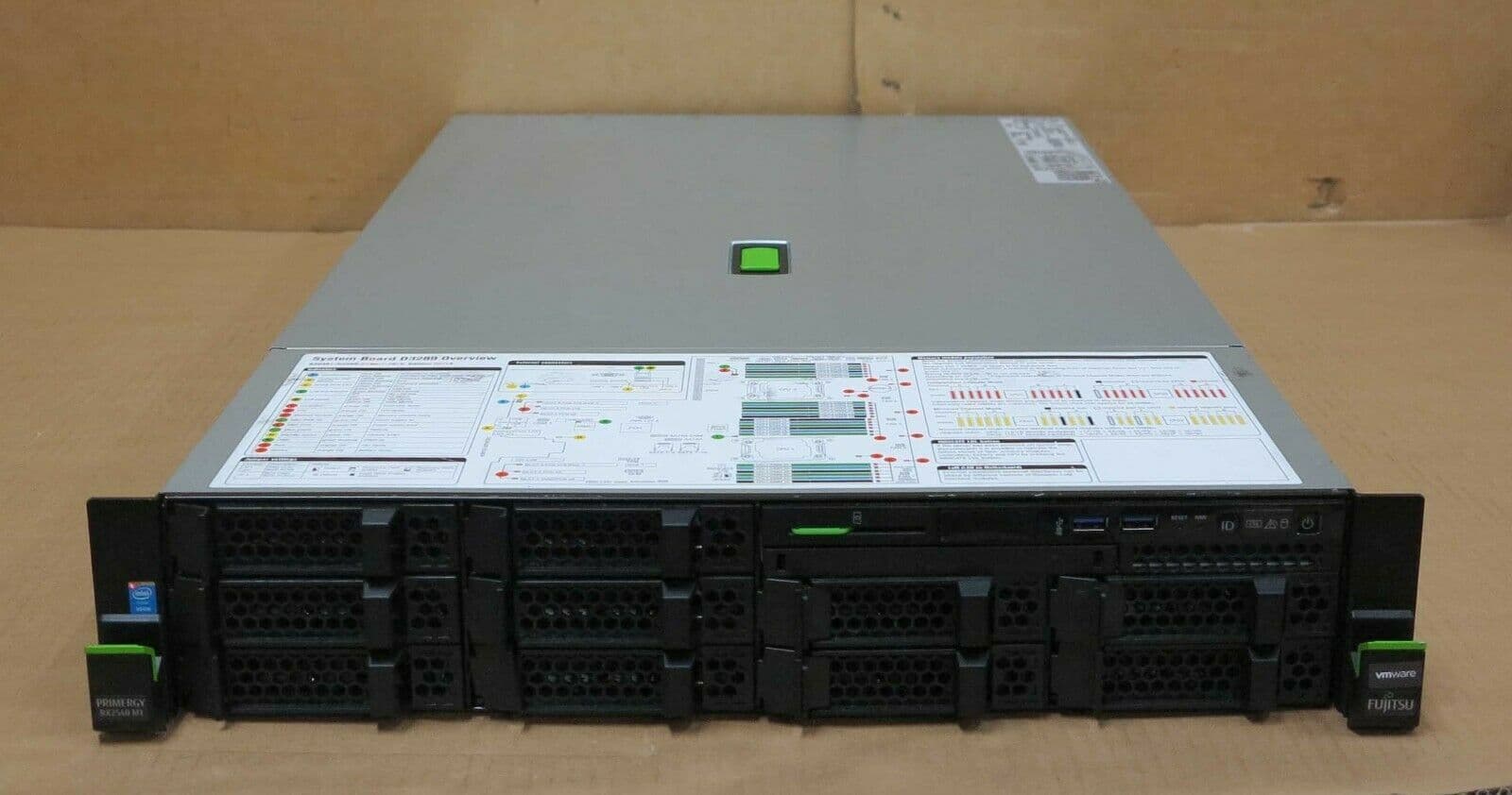 Fujitsu Primergy RX2540 M1 2x 8C E5-2630v3 2 4GHz 256GB Ram 4x 3 5" Bay ...