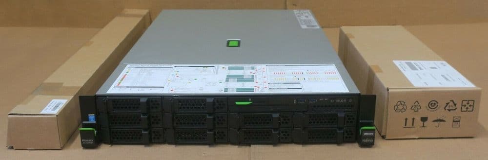 Fujitsu Primergy RX2540 M1 2x 8C E5-2630v3 2 4GHz 384GB Ram 4x 3 5" Bay ...