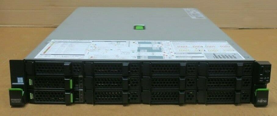 Fujitsu Primergy RX2540 M1 2x 8C E5-2667v3 3 20GHz 192GB RAM 12-Bay 2U ...