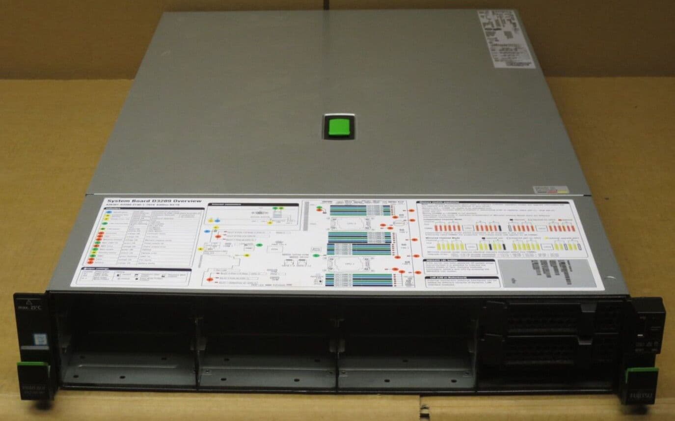 Fujitsu Primergy RX2540 M2 12x 3 5" 4x 2 5" 2U Chassis PSUs Backplanes ...