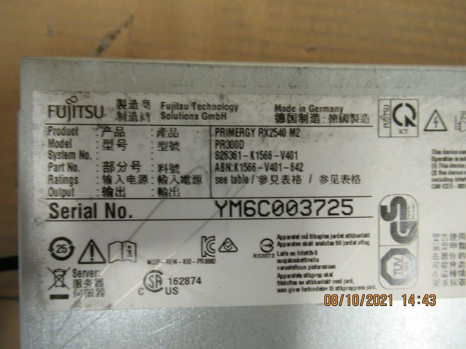 Fujitsu Primergy RX2540 M2 2 x 14-Core E5-2690V4 No Ram 8x 2 5" Bay 2U ...