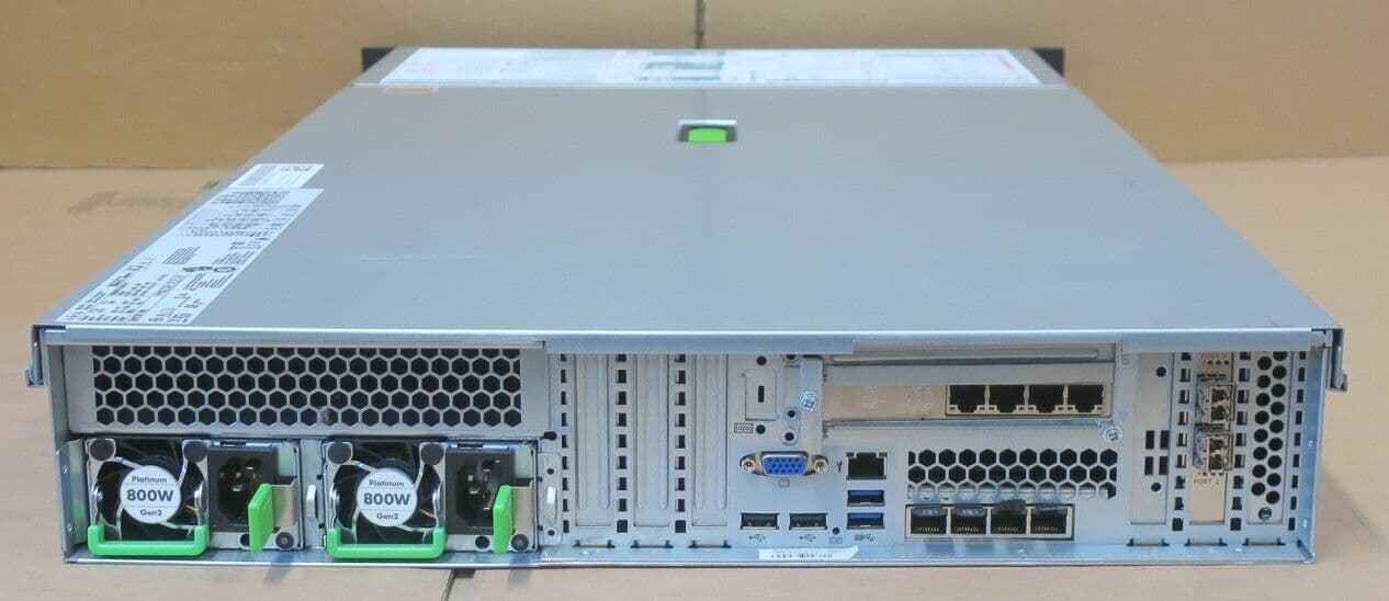 Fujitsu Primergy RX2540 M2 2x 12C E5-2650v4 384GB Ram 16x 2 5" Bay Rack ...