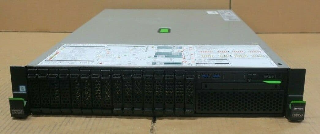 Fujitsu Primergy RX2540 M2 2x 14-Core E5-2690v4 64GB Ram 8x 2 5" Bay 2U ...