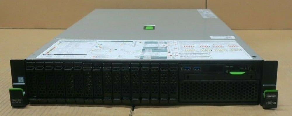 Fujitsu Primergy RX2540 M2 2x 16-Core E5-2697Av4 64GB Ram 8x 2 5" Bay ...