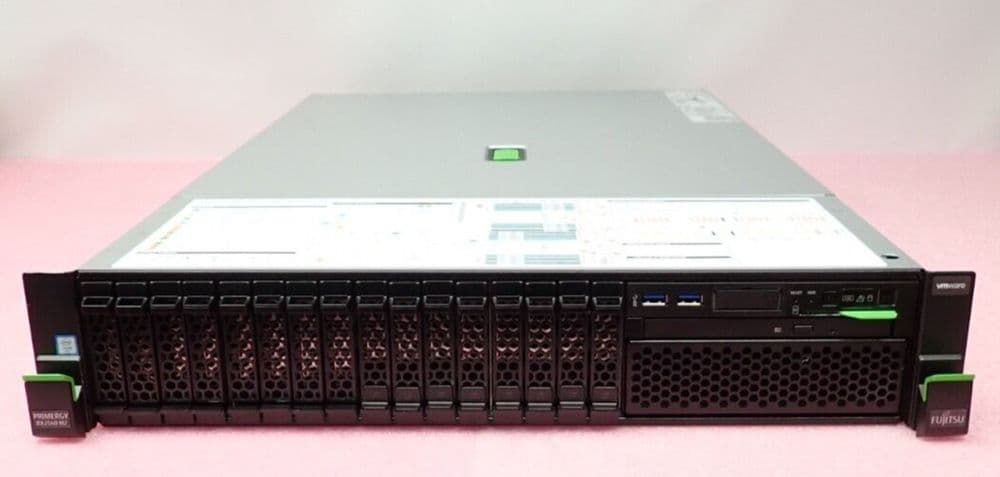 Fujitsu Primergy RX2540 M2 2x 8Core E5-2667v4 384GB RAM 8x 2 5" Bay ...
