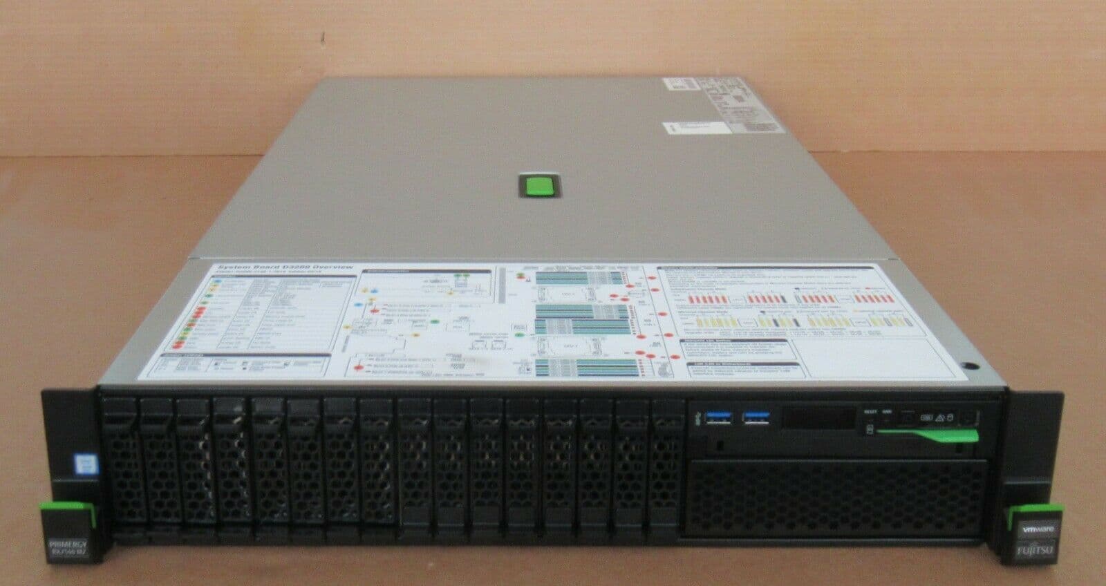 Fujitsu Primergy RX2540 M2 8x 2 5" 2x 800W PSU 2U Server Chassis ONLY ...