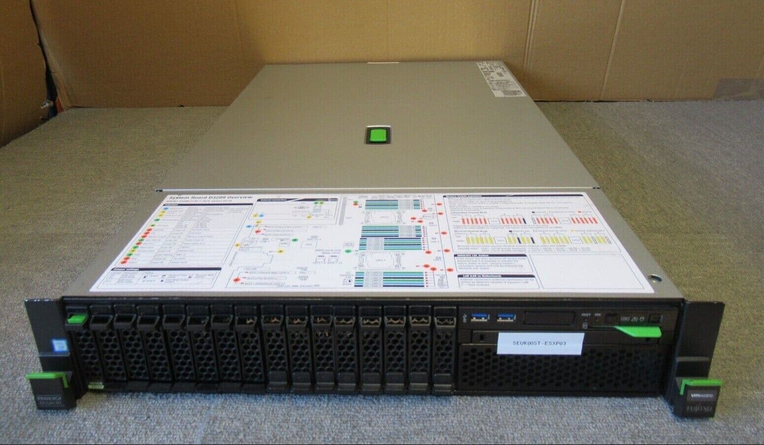 Fujitsu Primergy RX2540 M2 S26361-K1566-V401 2U Server Chassis Only