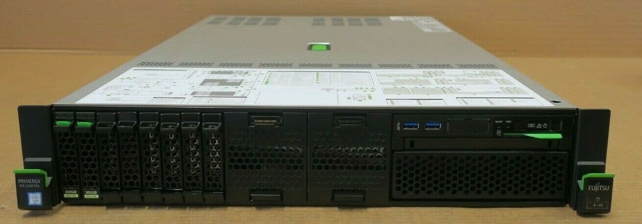 Fujitsu Primergy RX2540 M4 2x 12C Gold 5118 2 3GHz 32GB Ram 2x 300GB ...