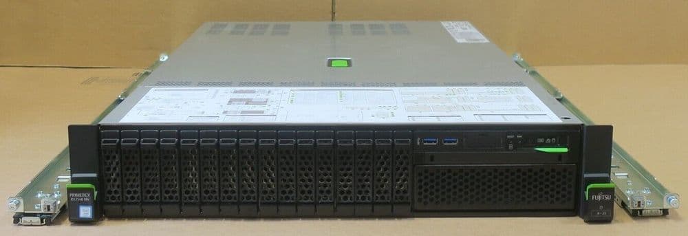 Fujitsu Primergy RX2540 M4 2x 12C Gold 5118 384GB Ram 16x 2 5" Bay Rack ...