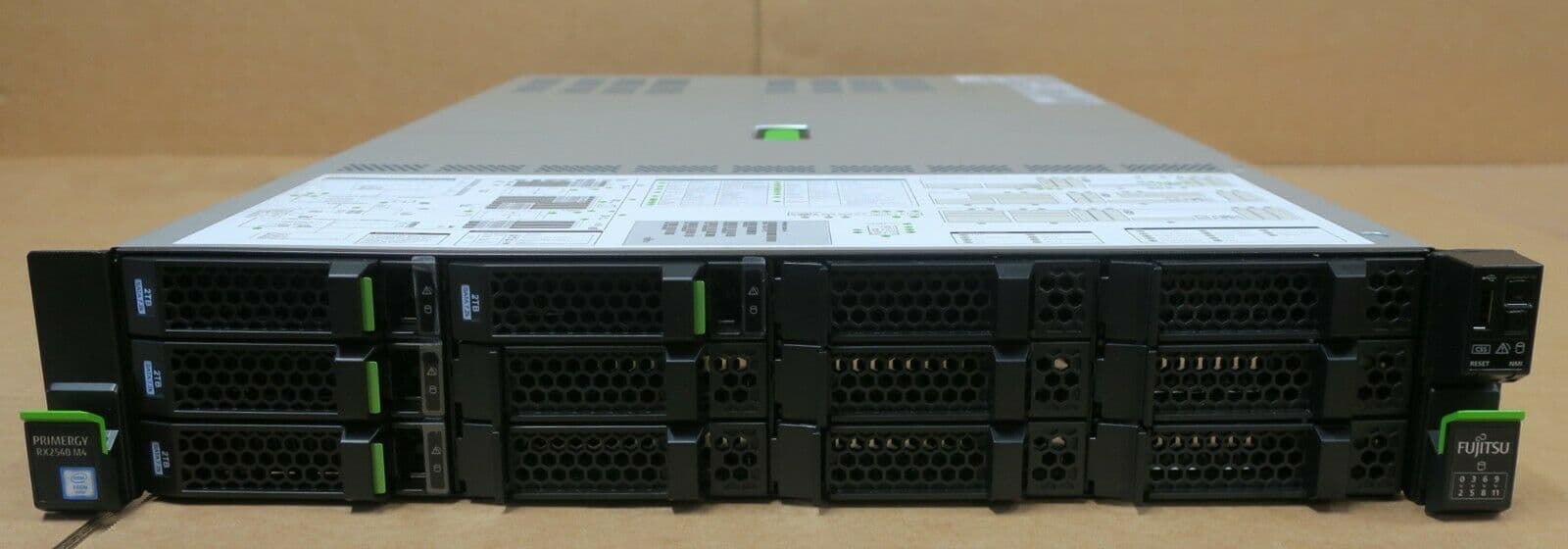 Fujitsu Primergy RX2540 M4 2x 8C Silver 4108 96GB Ram 11 35TB BIG SPEC ...