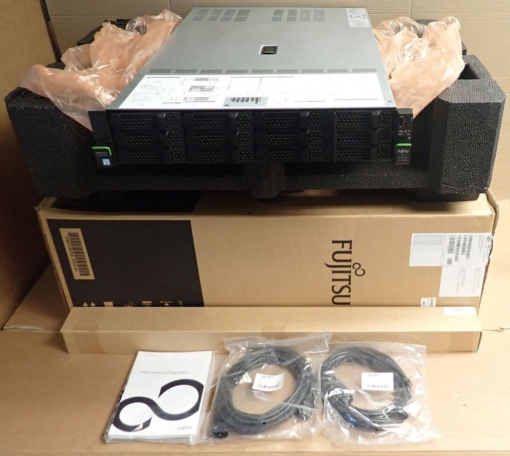 Fujitsu Primergy RX2540 M5 2x 2nd Gen Scalable CPU 24-DIMM 12Bay CTO 2U ...