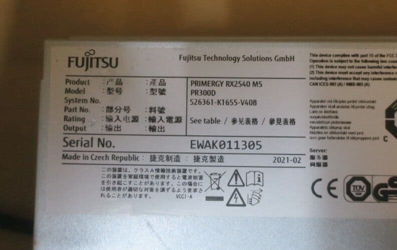 Fujitsu Primergy RX2540 M5 Configure-to-Order CTO Dual CPU 24-DIMM 8 ...