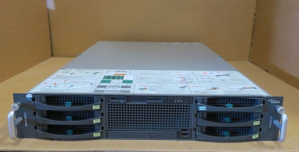 Fujitsu PRIMERGY RX300 S3 2x Quad-Core L5320 1 86GHz 8Gb 2U Rackmount ...
