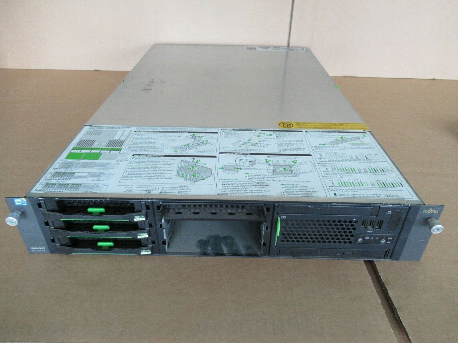 Fujitsu PRIMERGY RX300 S6 CTO 0CPU 0MEM 2 x PSU 2U Server A3C40105779