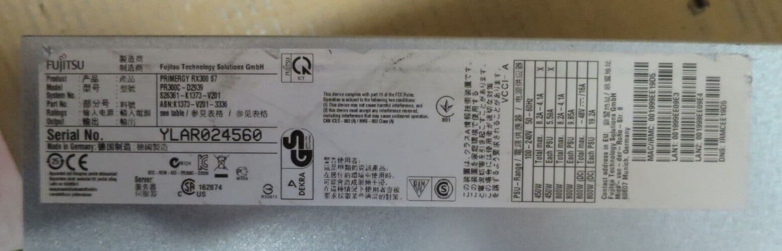 Fujitsu PRIMERGY RX300 S7 1x QuadCore Xeon E5-2609 8GB 8-Bay 2 5" SAS ...