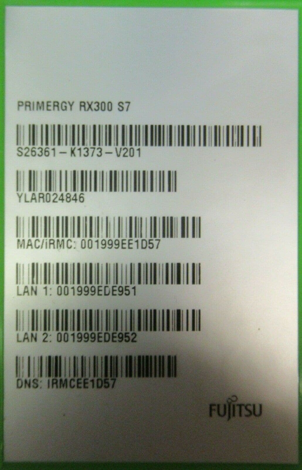 Fujitsu Primergy RX300 S7 8x 2 5" 2U Rack Server Chassis ONLY NO ...