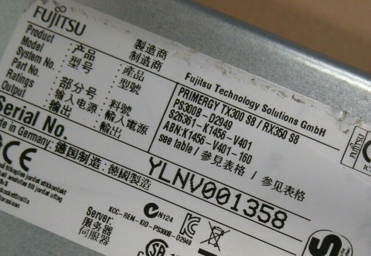 Fujitsu Primergy RX350 S8 2 x E5-2650V2 2 60GHz 96GB RAM RAID 3U Rack ...
