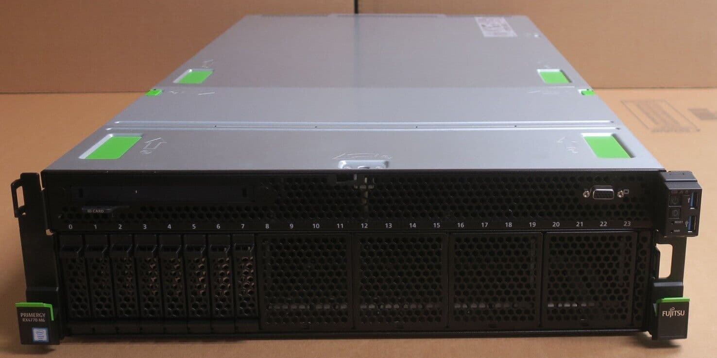 Fujitsu Primergy RX4770 M6 4x 24C Platinum 8360H 3TB 3072GB RAM 8x2 5 ...