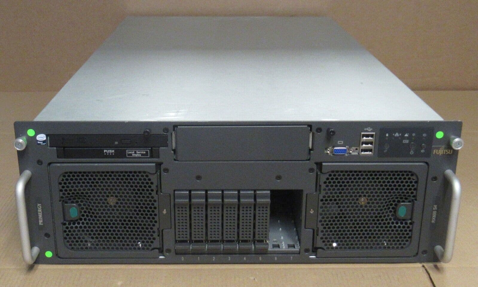 Fujitsu Primergy RX600 S4 4x Six-Core X7460 2 66GHz 72GB RAM 8x 2 5" Bay Server