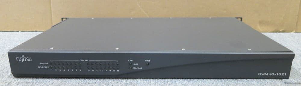 Fujitsu Primergy S3-1621 16 port KVM Over IP Console Switch 520-441-505