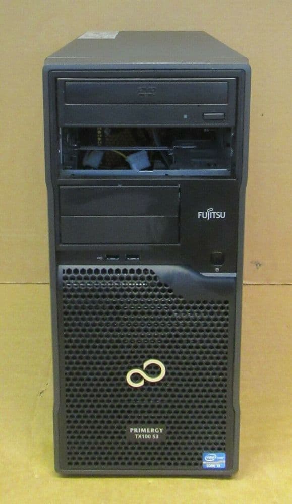 Fujitsu Primergy TX100 S3p Tower Server i3-3220 3 3GHz 8GB Ram 500GB HDD