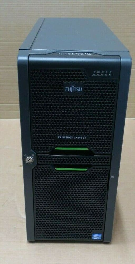 Fujitsu Primergy TX140 S1p Tower Server i3-3220 3 3GHz 8GB Ram 3 x caddies