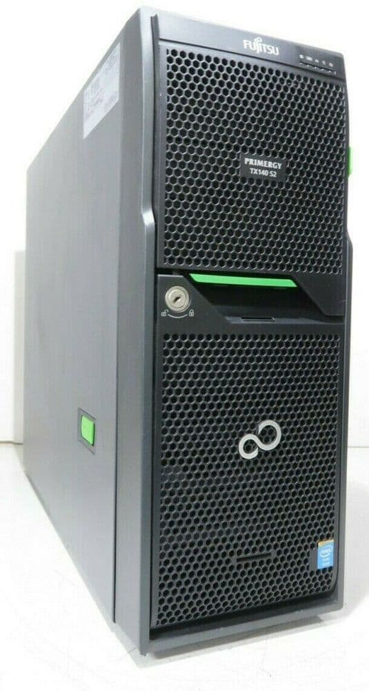 Fujitsu Primergy TX140 S2 Tower Server Quad-Core E3-1230v3 16GB Ram 2x ...