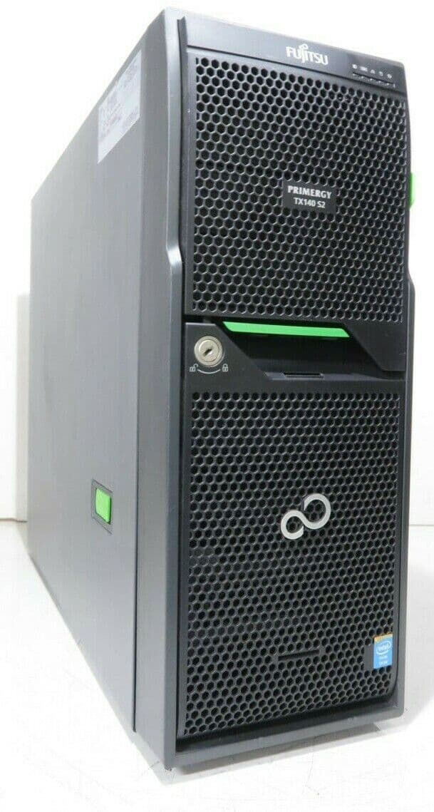 Fujitsu Primergy TX140 S2 Tower Server Quad-Core E3-1230v3 32GB Ram 2x1TB