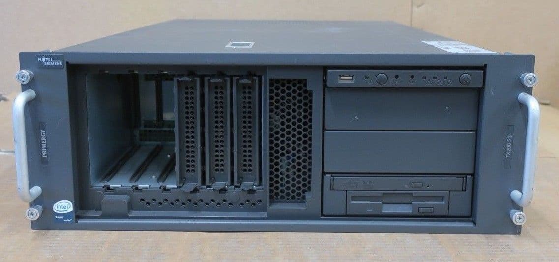 Fujitsu Primergy TX200 S3 Xeon Dual Core 5110 1 60GHz 2GB Ram Rack Server