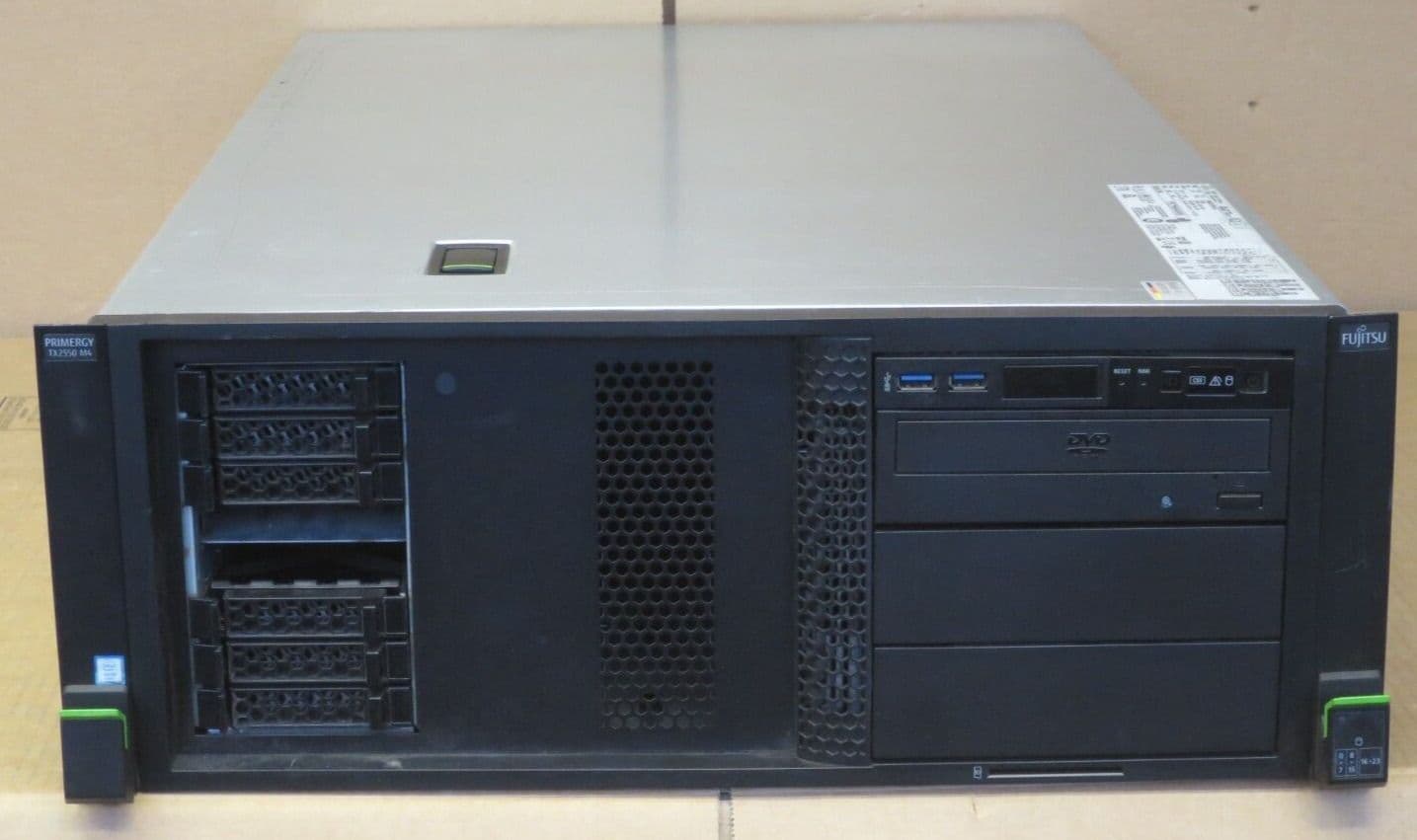 Fujitsu Primergy TX2550 M4 8x2 5" Bay DVD Drive I/O PDB 4U Server ...