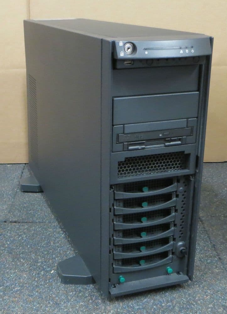 Fujitsu Primergy TX300 S2 2x XEON 3 2GHz SL7PF 4GB RAM 6x 36GB 10K SCSI ...